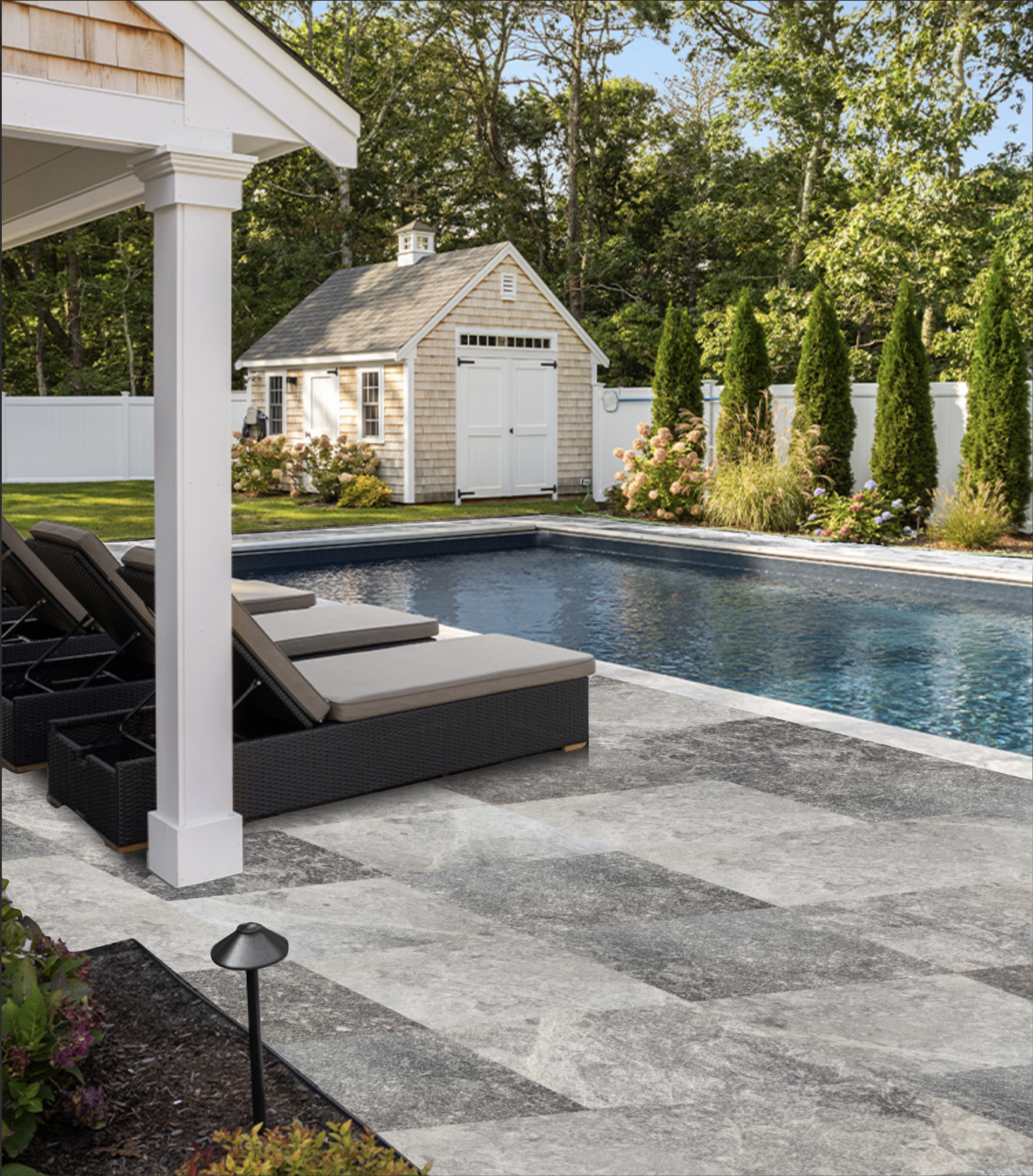 French Pattern TUNDRA GRAY Marble PAVER - Stone-Mart